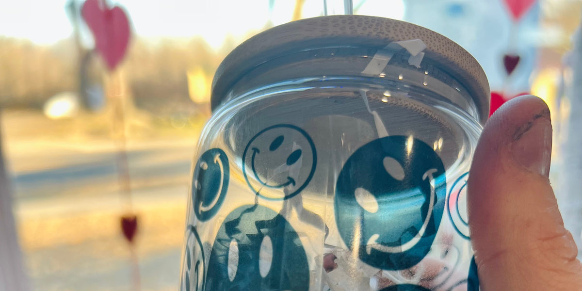 Smiley Clear Libby Cup – Blue Rose & Co.